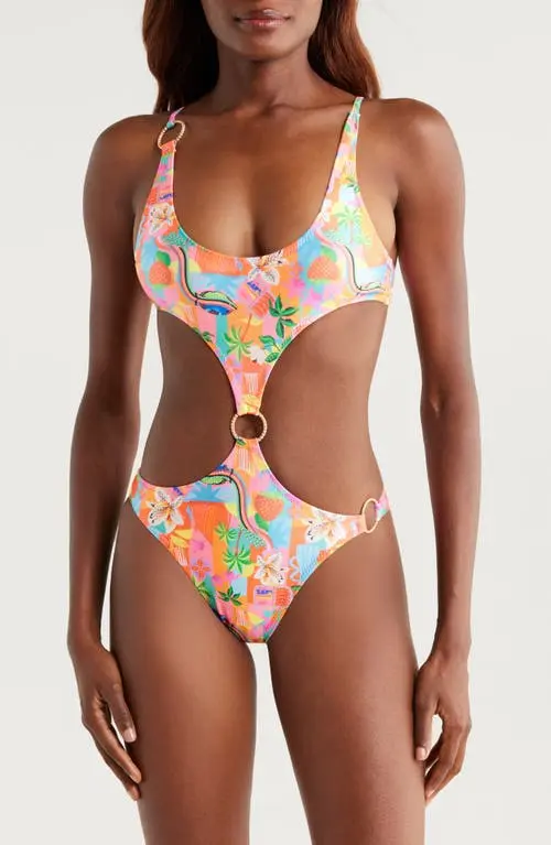 KULANI KINIS Retro Ring Cutout One-piece Swimsuit - Havana Haven