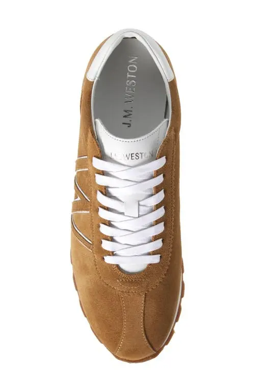 J.M. WESTON Suede Low-top Sneakers