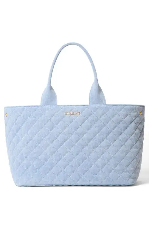Mz Wallace Medium Metro City Tote - True Light Denim
