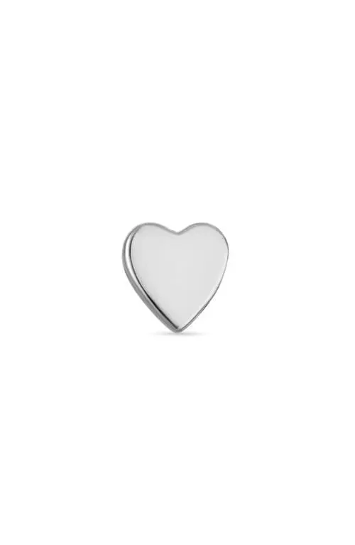 MARIA TASH Heart Stud Earring - 14k White Gold