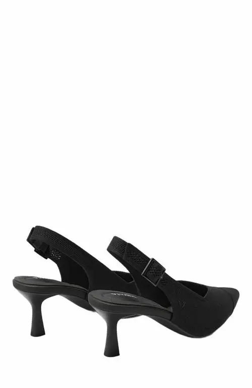 Vivaia Pointed-toe Slingback Sandals - Black