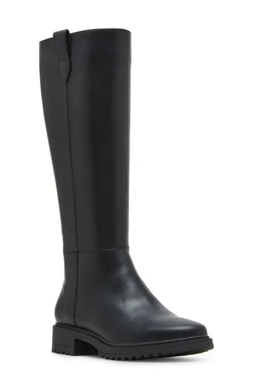 Blondo Colorado Waterproof Knee High Riding Boots - Black Leather