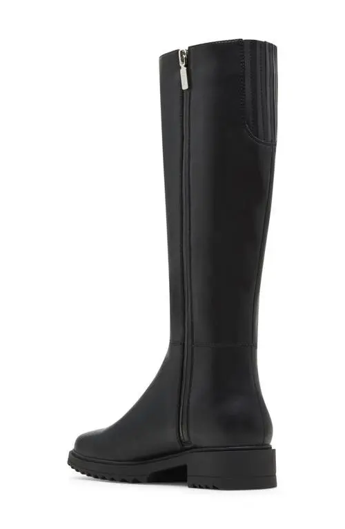 Blondo Colorado Waterproof Knee High Riding Boots - Black Leather