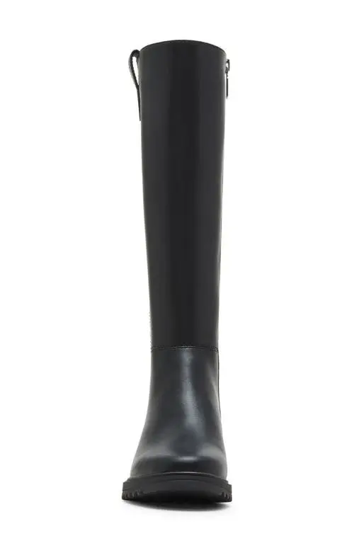 Blondo Colorado Waterproof Knee High Riding Boots - Black Leather