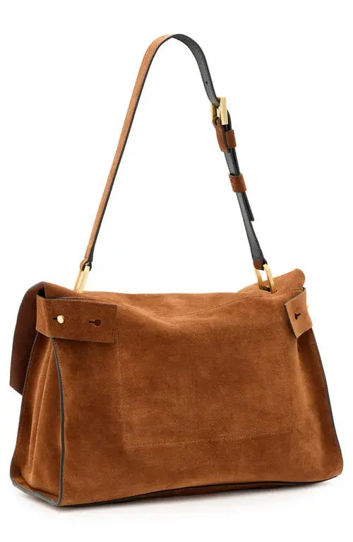 ALLSAINTS Ursa Suede Satchel
