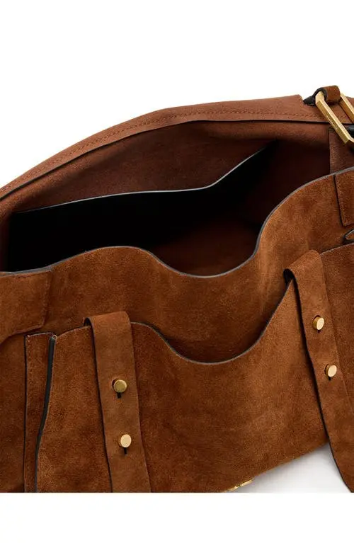 ALLSAINTS Ursa Suede Satchel
