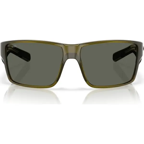 COSTA DEL MAR 63mm Rectangular Sunglasses - Seagrass/ Gray