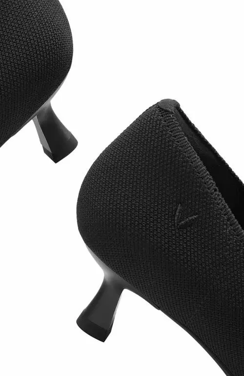 Vivaia Scarlett Pointed-toe Kitten Heels - Black