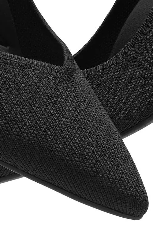 Vivaia Scarlett Pointed-toe Kitten Heels - Black