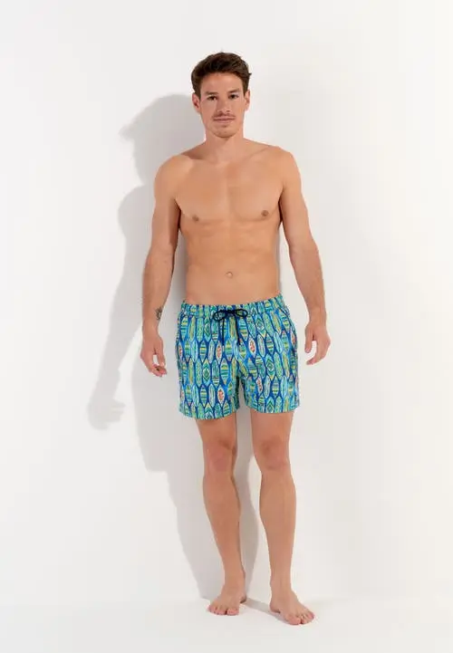HOM Marbella Beach Boxer - Blue Print