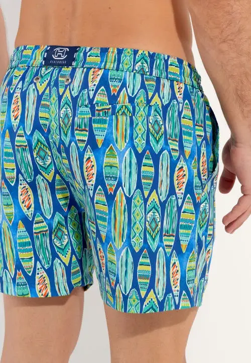 HOM Marbella Beach Boxer - Blue Print