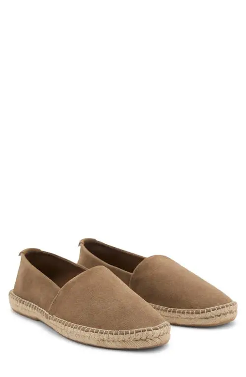 Mango Suede Espadrille - Medium Brown