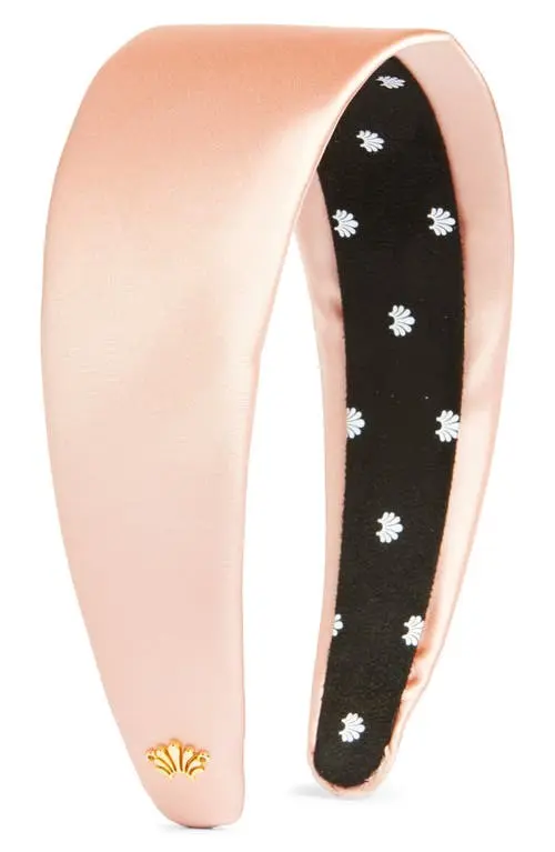 Lele Sadoughi Brigitte Silk Satin Headband - Blush Melon