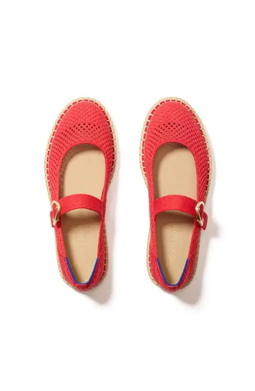 Rothy's Espadrille Mary Jane - Red Hot
