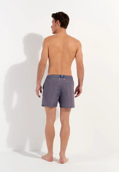 HOM Anglet Beach Boxer - Turquoise Print