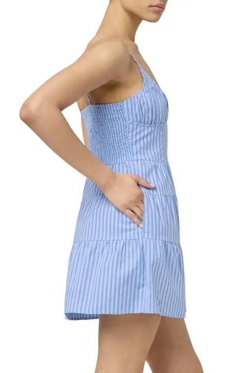 FLORENCE BY MILLS Stripe Tiered Mini Dress