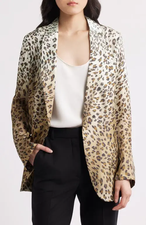 Kobi Halperin Ombré Metallic Animal Print Blazer