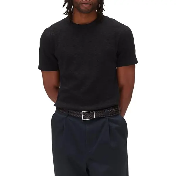 Reigning Champ Slim Fit 1x1 Slub Cotton T-shirt - Black