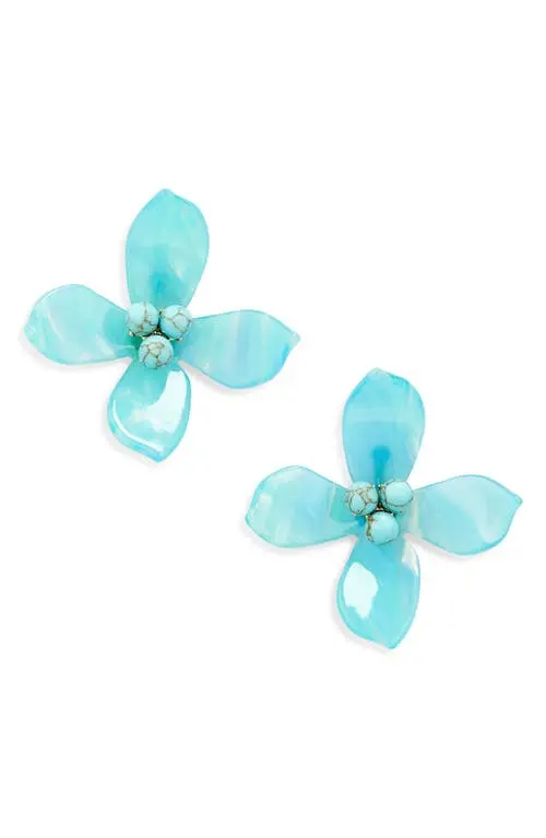 Lele Sadoughi Oleander Drop Earrings - Turquoise