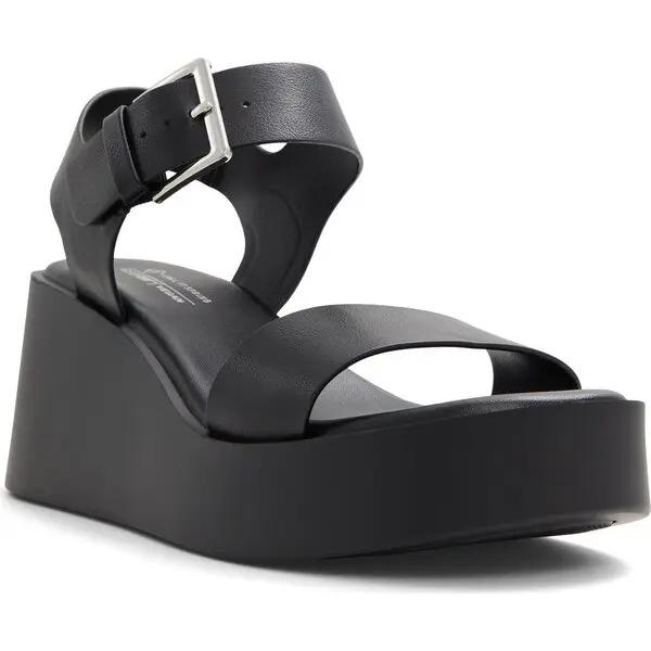CALL IT SPRING BY ALDO Call It Spring Merisa Platform Wedge Sandal - Open Black
