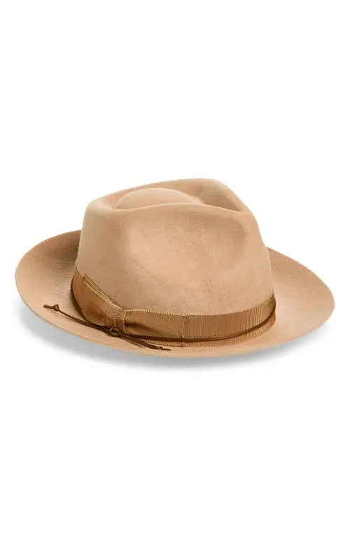 RENÉ MANTILLA, NEW YORK René Mantilla Fedora Hat - Camel