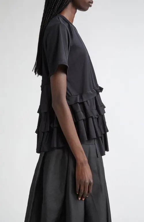 Comme Des Garçons Tiered Ruffle T-shirt