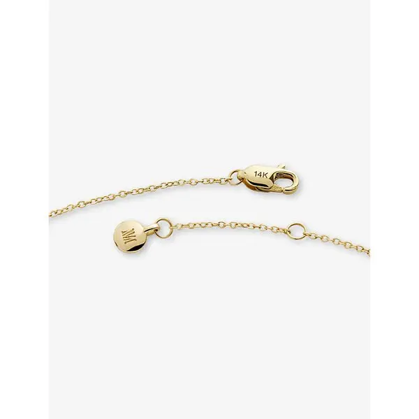 Monica Vinader Mini Initial 'r' Stamp Bracelet - Gold