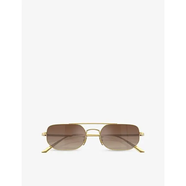 Oliver Spencer Angular-frame Steel Sunglasses