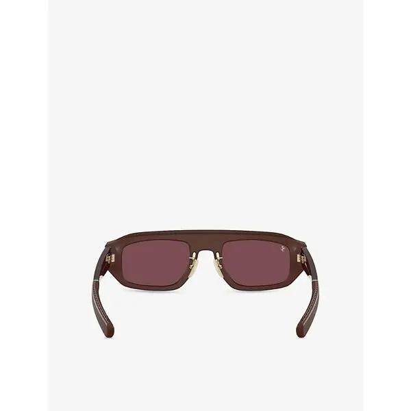 FERRARI Fh2010q Pillow-frame Sunglasses - Brown