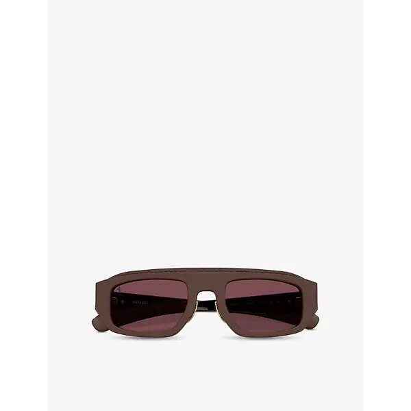 FERRARI Fh2010q Pillow-frame Sunglasses - Brown