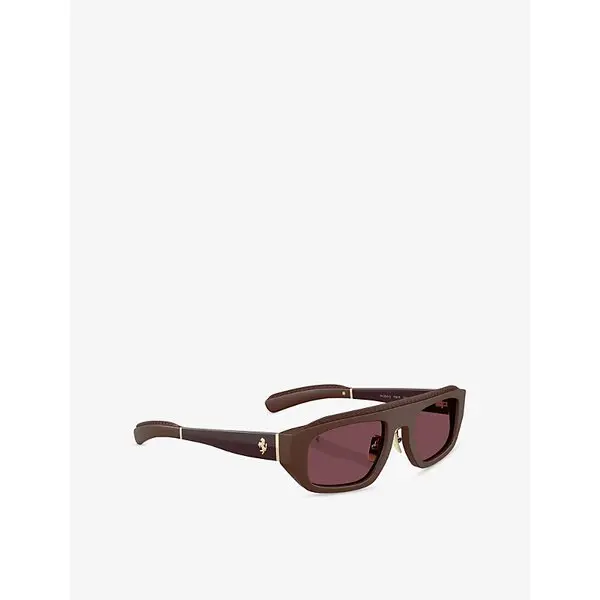 FERRARI Fh2010q Pillow-frame Sunglasses - Brown