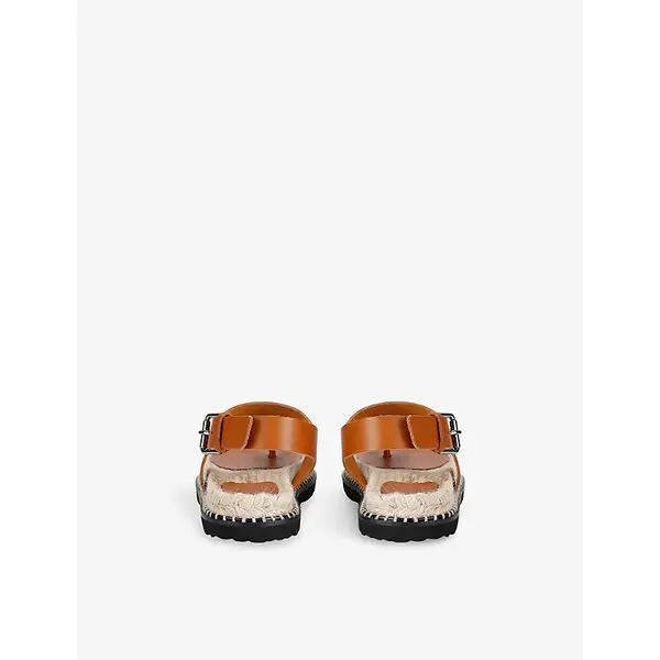CastaÑer Tokio Leather Thong Sandals - Brown