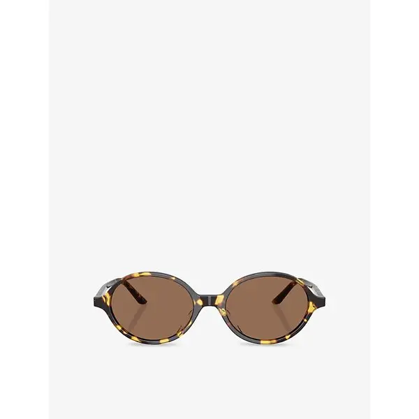 Oliver Spencer X Khaite Oval-frame Sunglasses - Brown