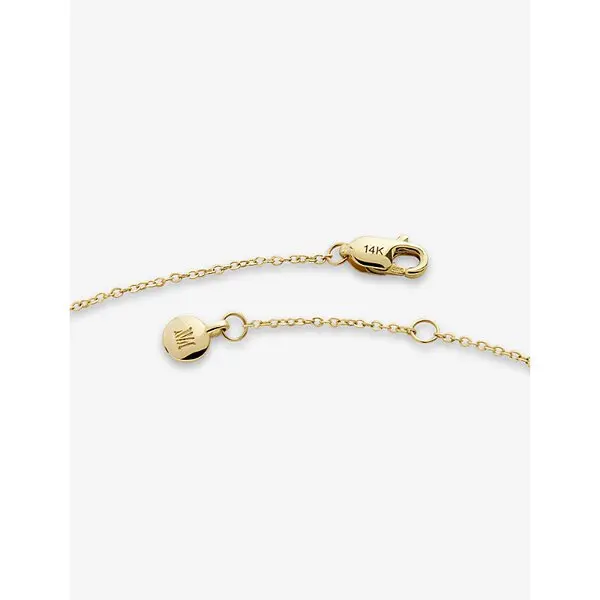 Monica Vinader Mini Initial E Stamp 14ct Yellow- Bracelet - Gold
