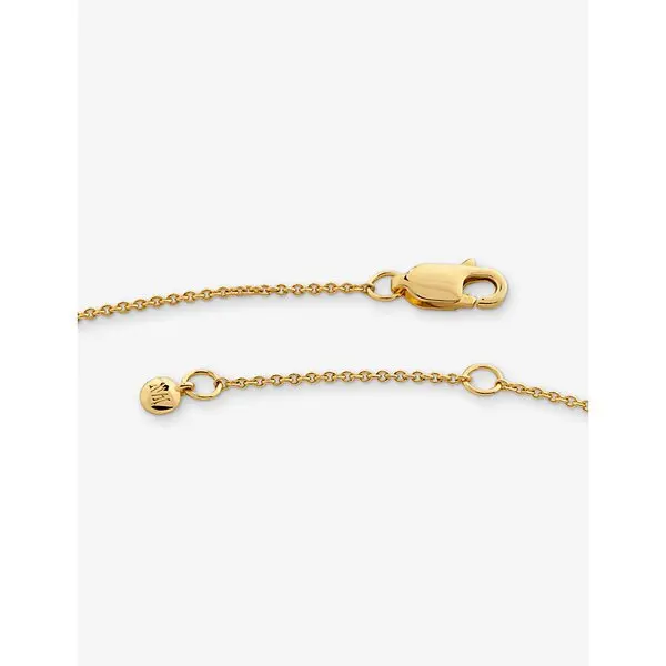 Monica Vinader Initial J Stamp Necklace - Gold