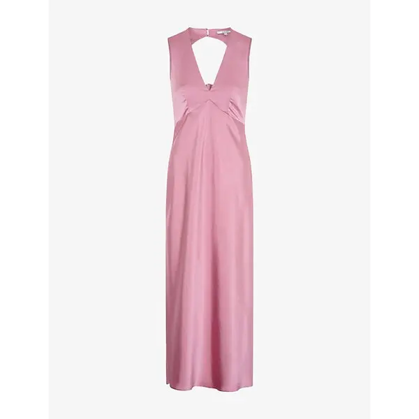 OMNES Nova Tie-back Maxi Dress - Pink