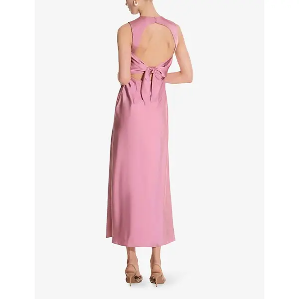 OMNES Nova Tie-back Maxi Dress - Pink