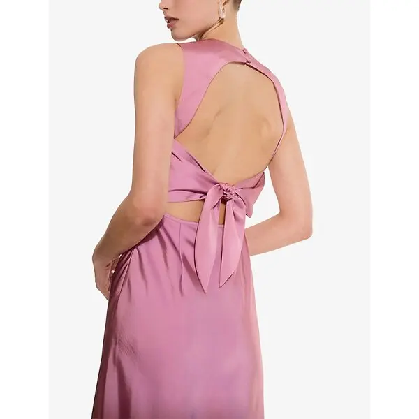 OMNES Nova Tie-back Maxi Dress - Pink