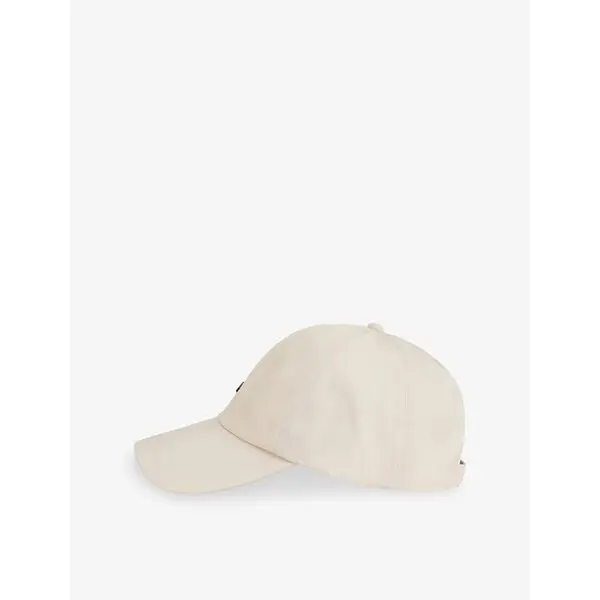 REISS Emery Logo-plaque Woven Baseball Cap - Ecru