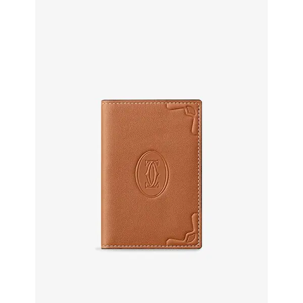 CARTIER Must De Leather Card Holder - Caramel