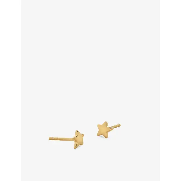 Monica Vinader Star Stud Earrings - Gold