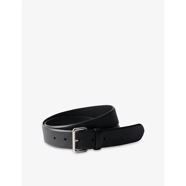 Prada Saffiano Leather Belt - Black