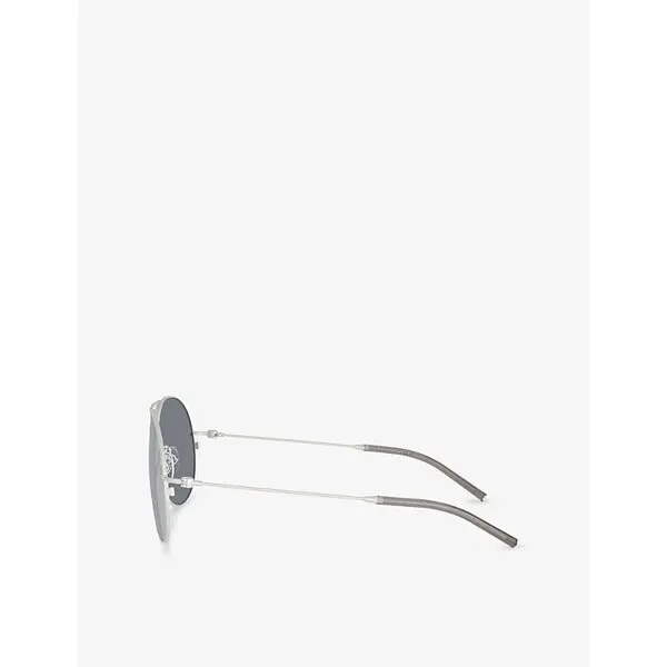 Moncler Flyze Pilot-frame Sunglasses - Silver