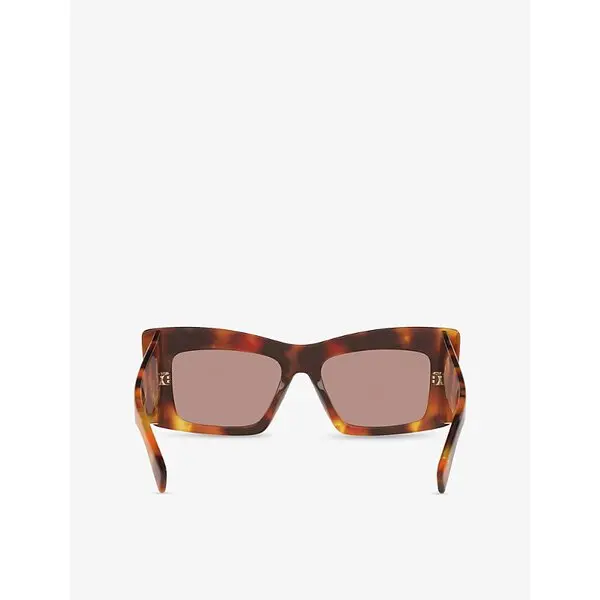 Gucci Gg1842s Butterfly-frame Sunglasses - Brown