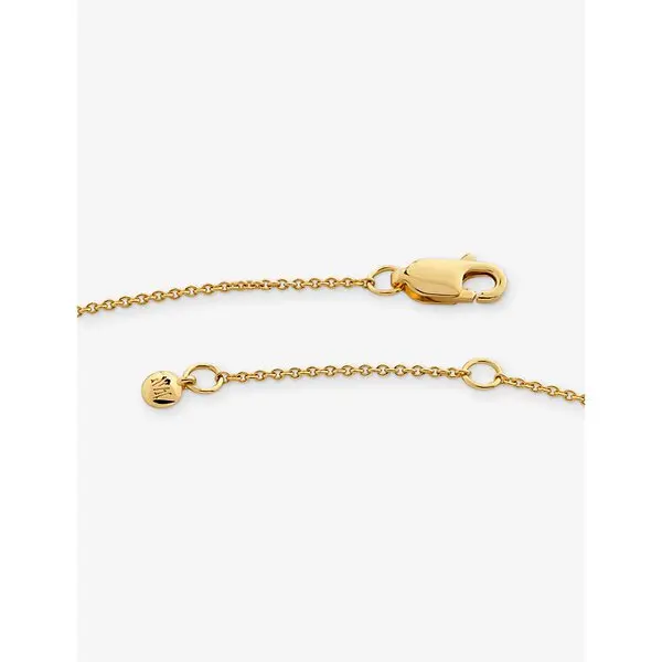 Monica Vinader Initial L Stamp Vermeil Bracelet