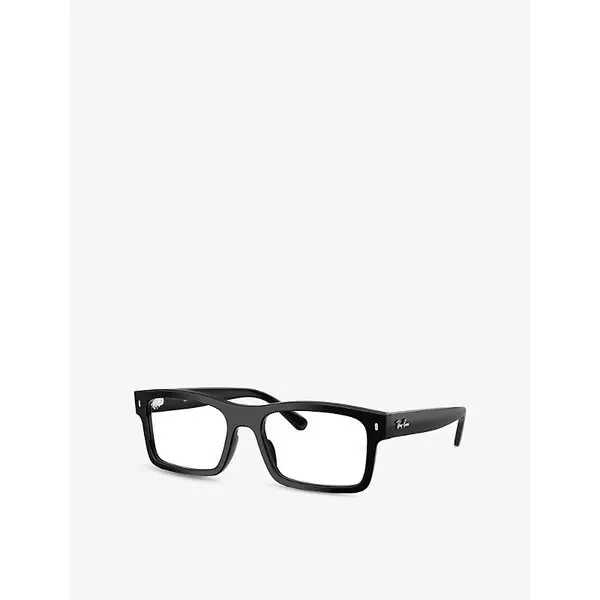 Ray-ban Rectangle-frame Acetate Eyeglasses - Black