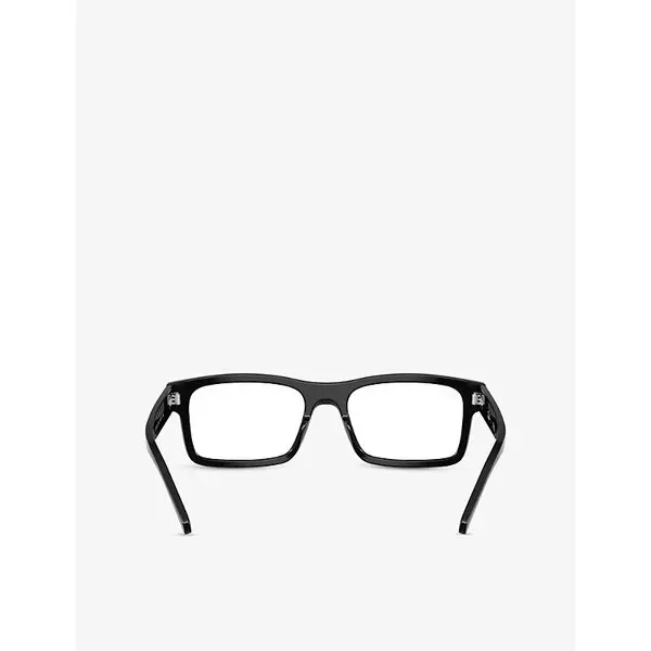 Ray-ban Rectangle-frame Acetate Eyeglasses - Black