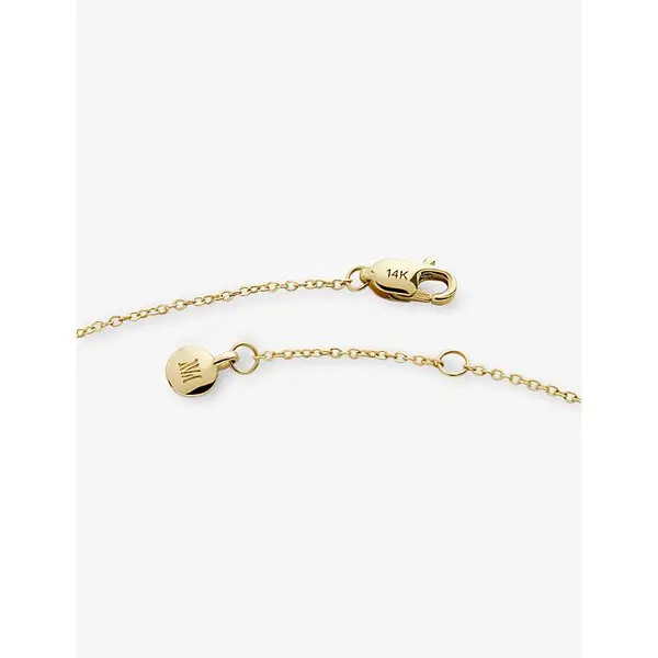 Monica Vinader Mini Initial I Stamp 14ct Yellow Bracelet - Gold
