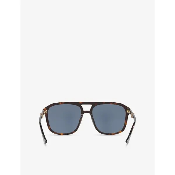 Gucci Gg1494s Square-frame Sunglasses - Brown