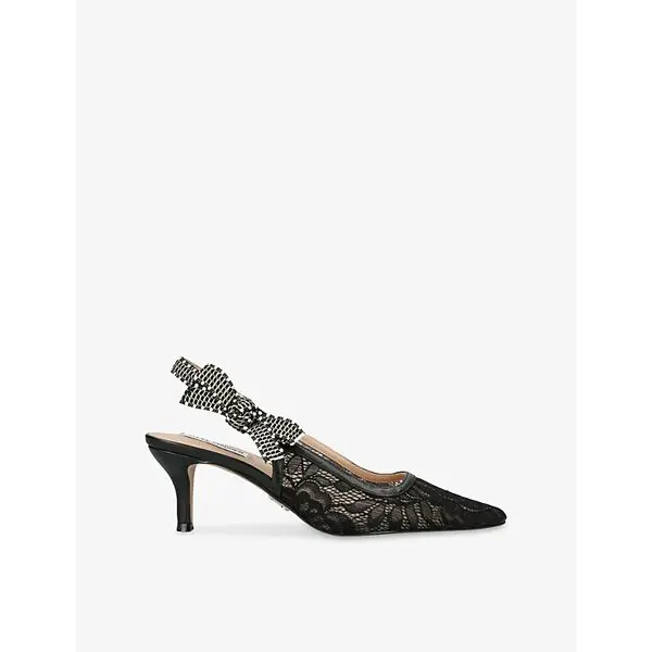 Steve Madden Ensemble Lace Heeled Pumps - Black